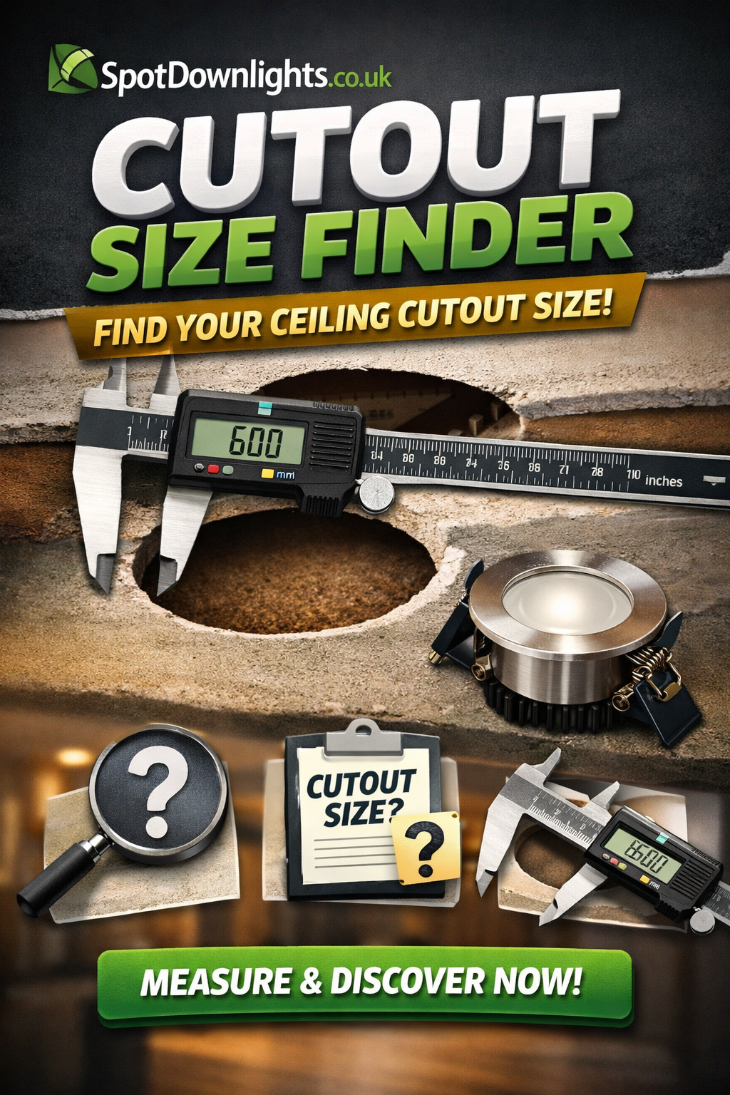 Cut-out Replacement Finder | Find LED Downlights That Fit | Spot Downlights